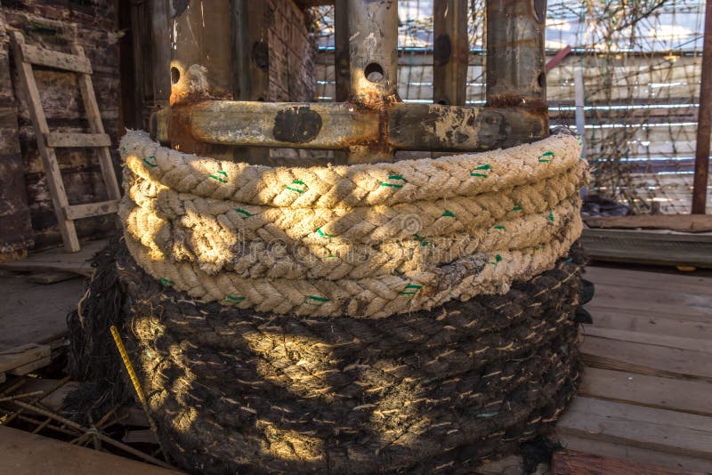 Ship s rope stock photo. Image of deck, travel, white - 154317366