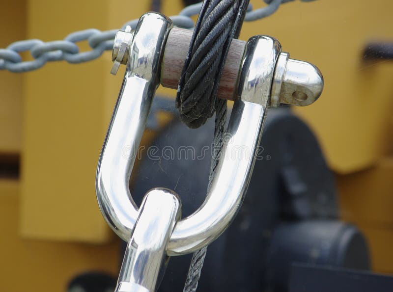 D Shackle stock image. Image of isolated, steel, single - 594099