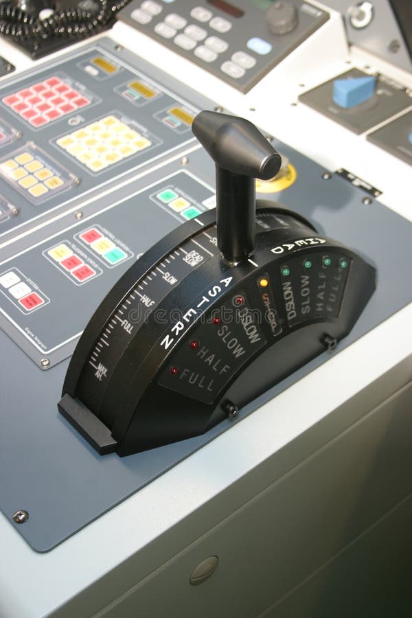 Ship s throttle at stop stock photo. Image of stop, controls - 12121770