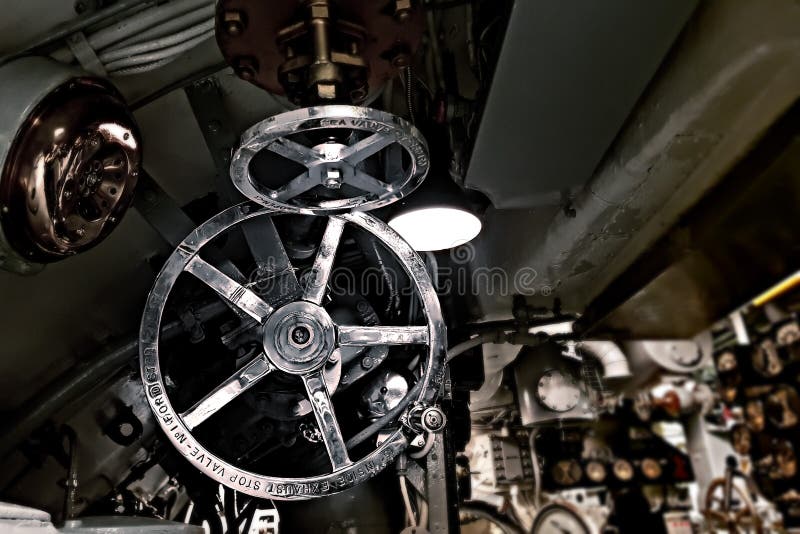 Ships valves, main engine stock photo. Image of ecology - 100219230