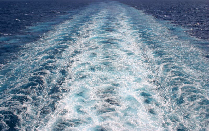 Ship s Wake stock image. Image of cruise, ripple, waves - 23528375