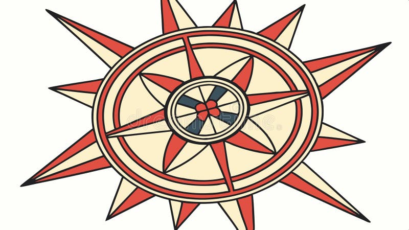 Ship S Wheel Combined with Compass Rose Vector Design Generative AI ...