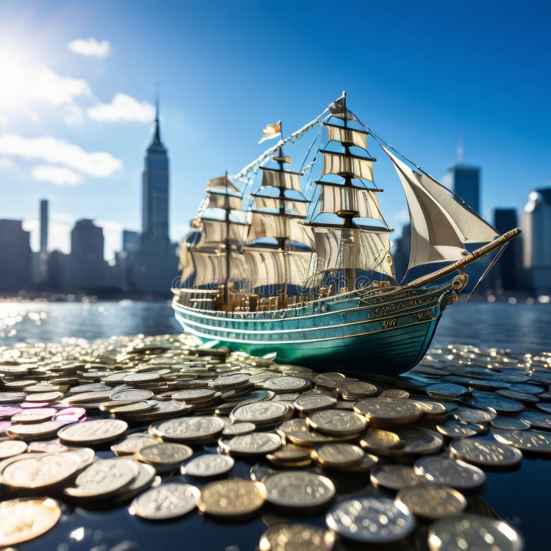 Ship stock illustration. Illustration of vehicle, reflection - 324629689