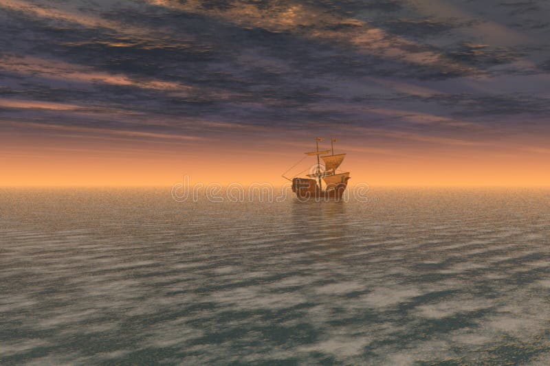 Ship At Sea Picture. Image: 8876571