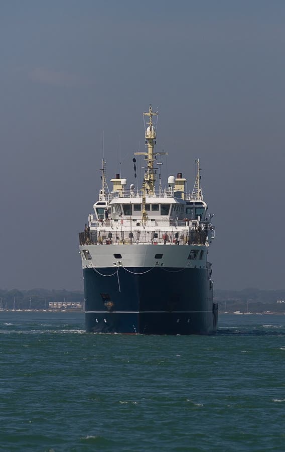 A ship in shallow water stock photo. Image of starboard - 88120580