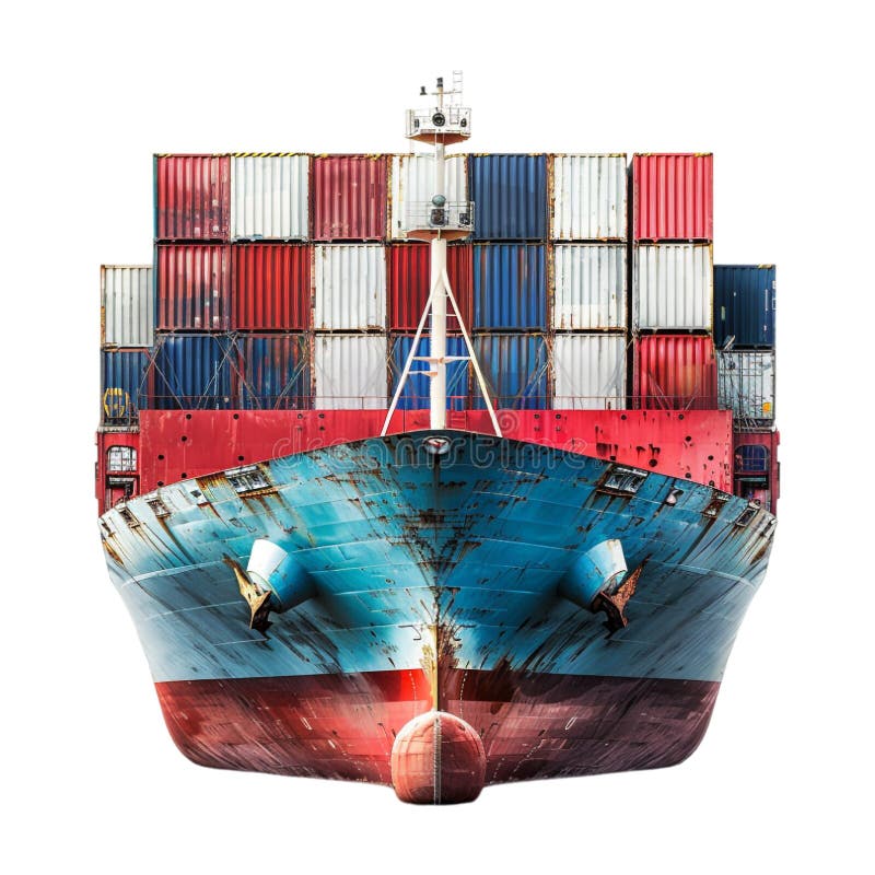 Shipping Container on Transparent Background - Ai Generated Stock ...