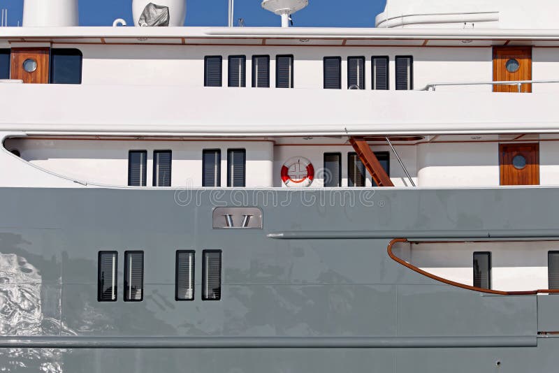 A Side View of a Cruise Ship and Portholes Stock Image - Image of side ...
