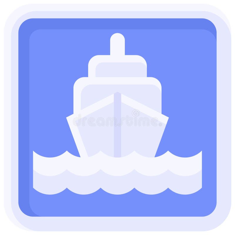 Ship Sign Icon, Traffic Sign Vector Illustration Stock Vector ...