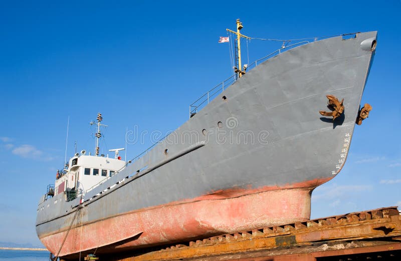 Ship Slipway on the Island Urk Stock Image - Image of village, holland ...
