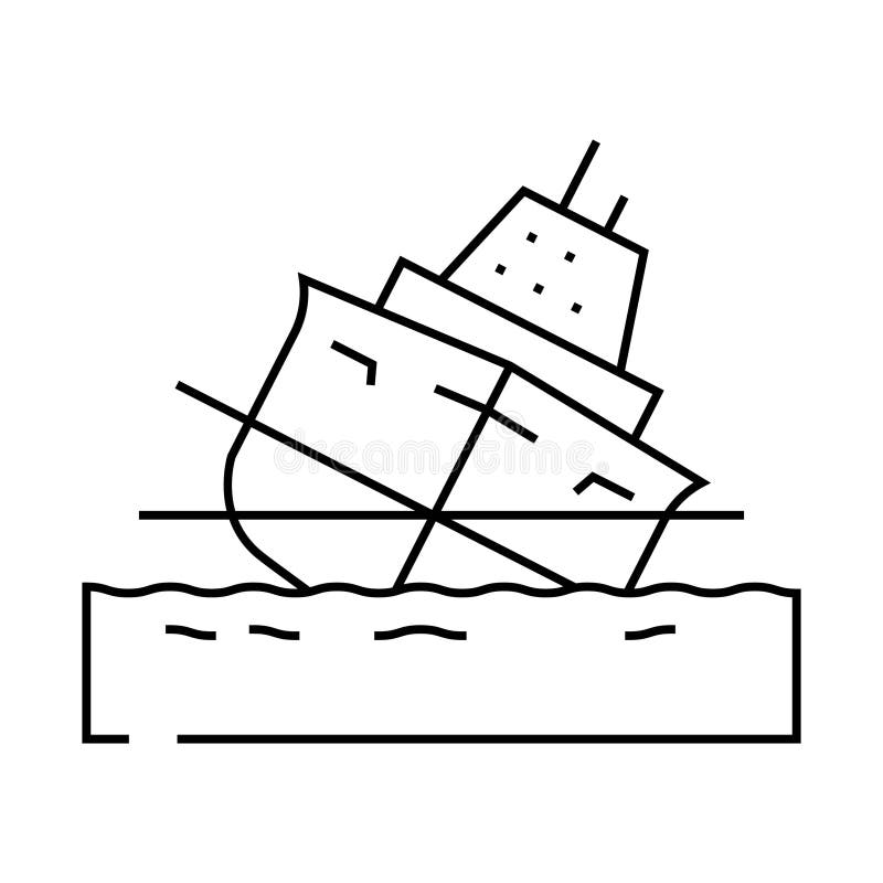 Ship Stability Marine Line Icon Vector Illustration Stock Vector ... Ship Stability Marine Line Icon Vector Illustration Stock Vector ...
