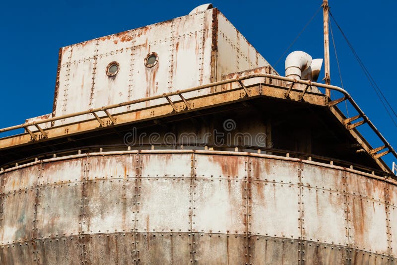Ship Steel Riveted Plates Background Stock Photo - Image of marine ...