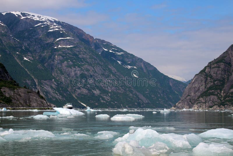 Ship in the Stephens Passage, Alaska, United States Stock Image - Image ...