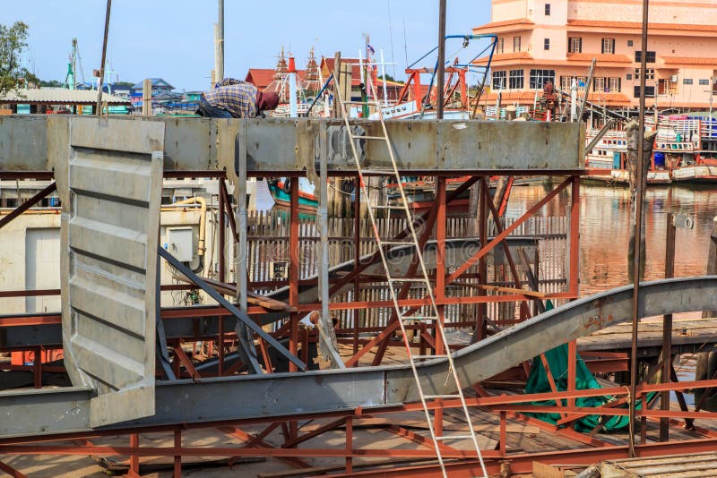 Ship structure stock image. Image of industrial, container - 40084047