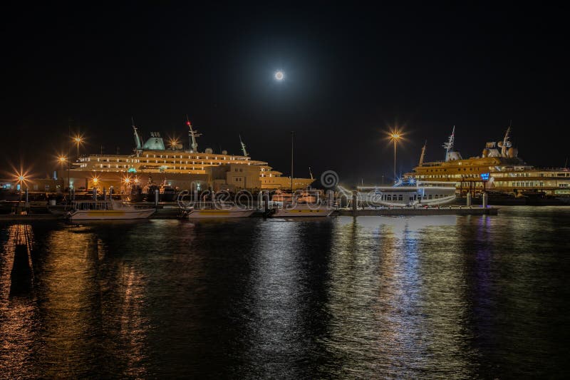 Ship of the Sultan of Oman, Muscat Stock Image - Image of omani, masqat ...