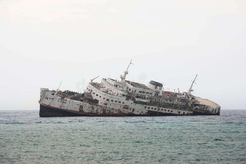Ship Sunk in the Red Sea, Jeddah, Saudi Arabia. Editorial Photo - Image ...
