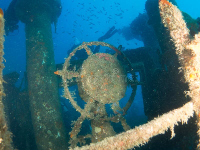 Ship sunk in the sea stock image. Image of environment - 130246325