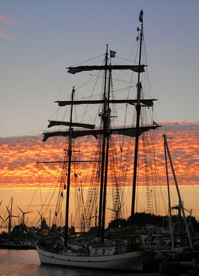 Tall Sailing Ship stock image. Image of vessel, ship, ocean - 65789