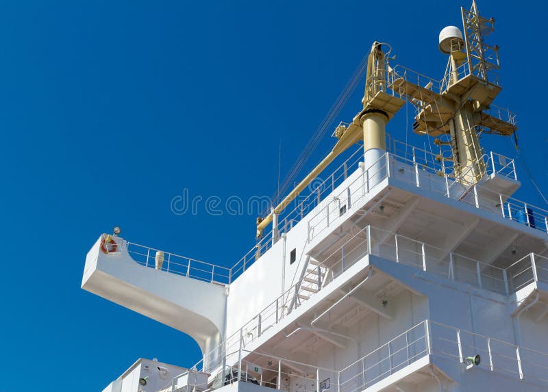 Ship s superstructure stock image. Image of large, communications ...