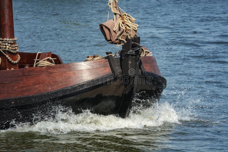 The Ship on Surface of the Water. Stock Image - Image of board, prow ...