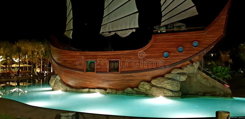 Ship at swimming pool stock photo. Image of ship, pool - 127119400