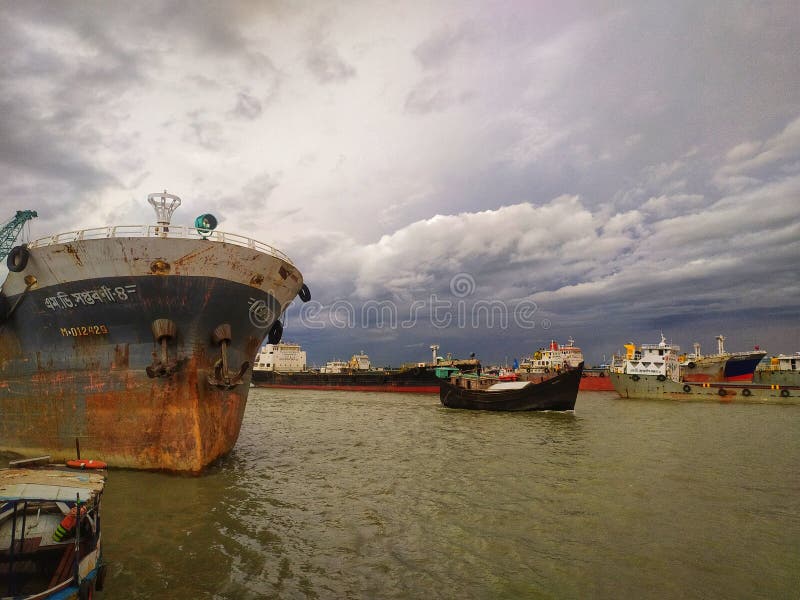 A Ship is taking rest stock photo. Image of basically - 259019668
