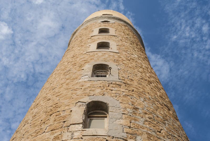 The ship tilted on the sea stock image. Image of lighthouse - 108457147