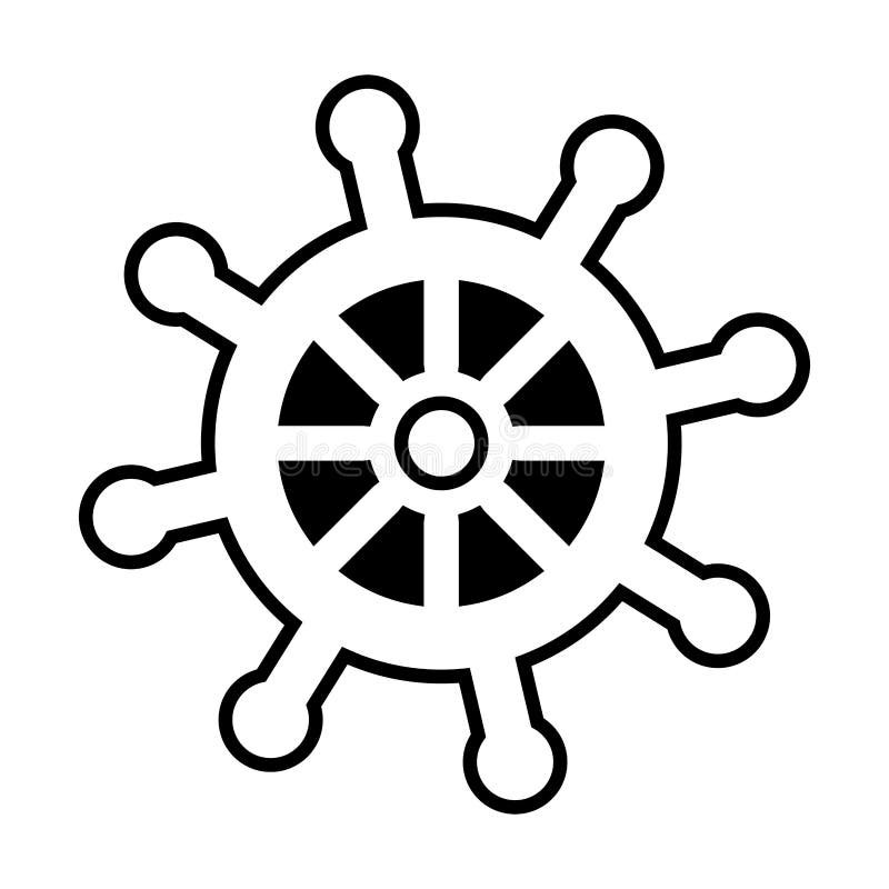Ship timon isolated icon stock vector. Illustration of decoration ...