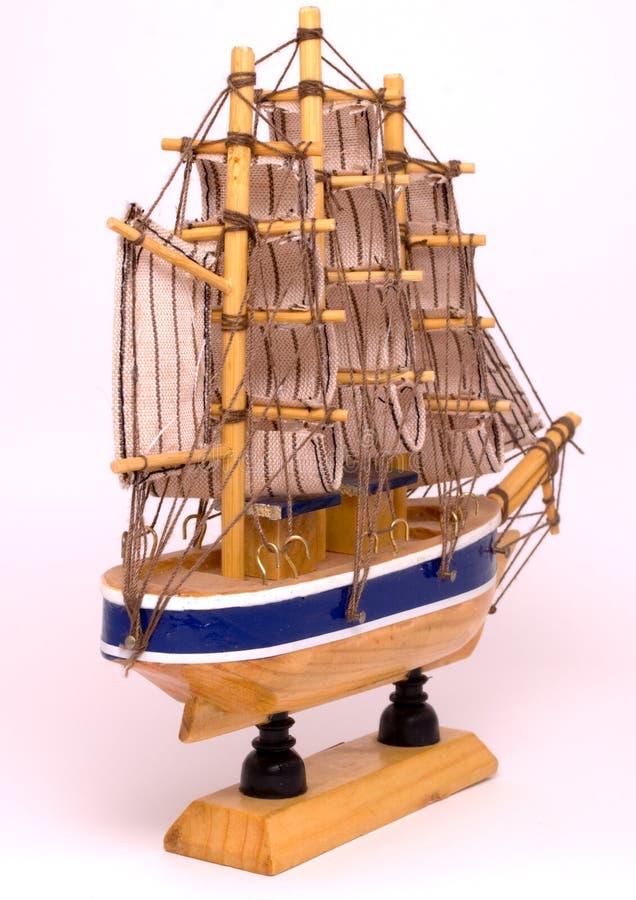 Ship toy stock image. Image of tower, wooden, craft, model - 11848107