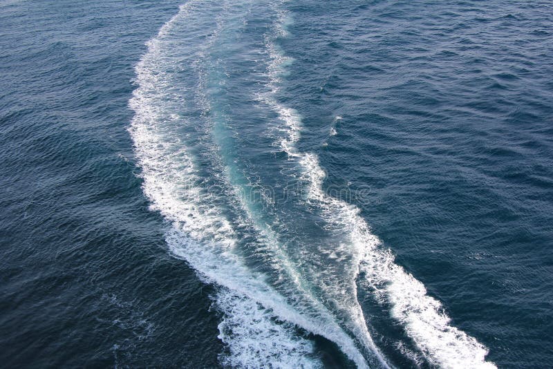 Ship Track on sea stock photo. Image of environment, nature - 56346128