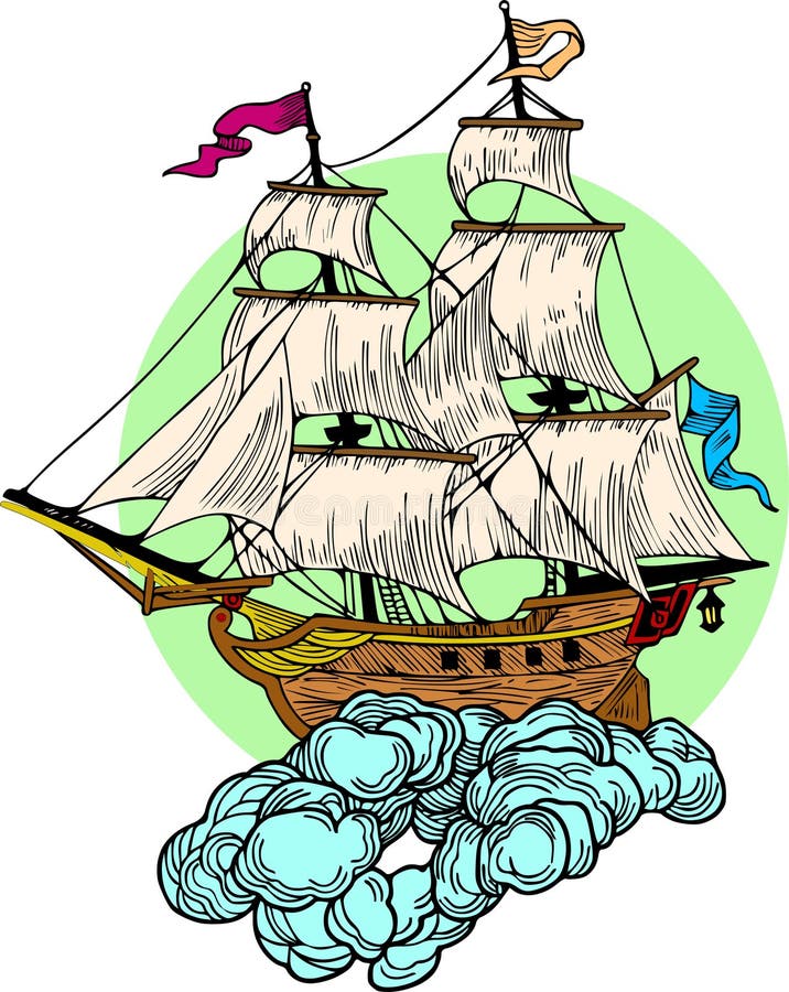 Clipper Ship Vector Stock Illustrations – 182 Clipper Ship Vector Stock ...