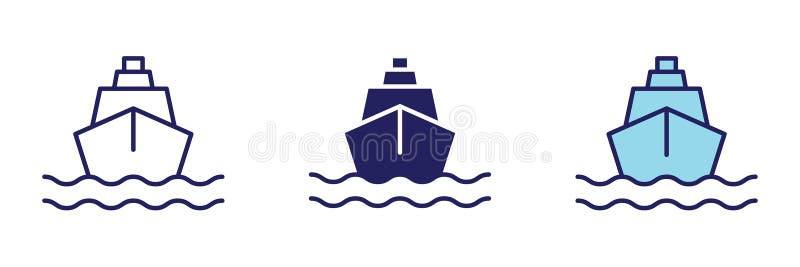 Ship Transportation Icon - Navigation Set Stock Vector - Illustration ...