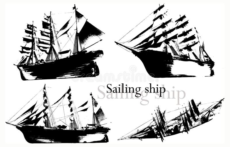 Ship vector stock vector. Illustration of shape, vector - 9195025