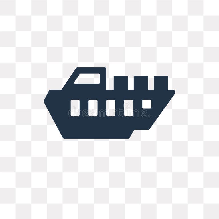 Ship Vector Icon Isolated on Transparent Background, Ship Trans Stock ...