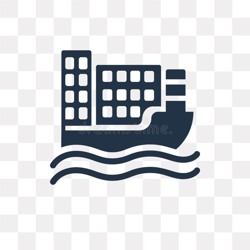 Ship Vector Icon Isolated on Transparent Background, Ship Trans Stock ...