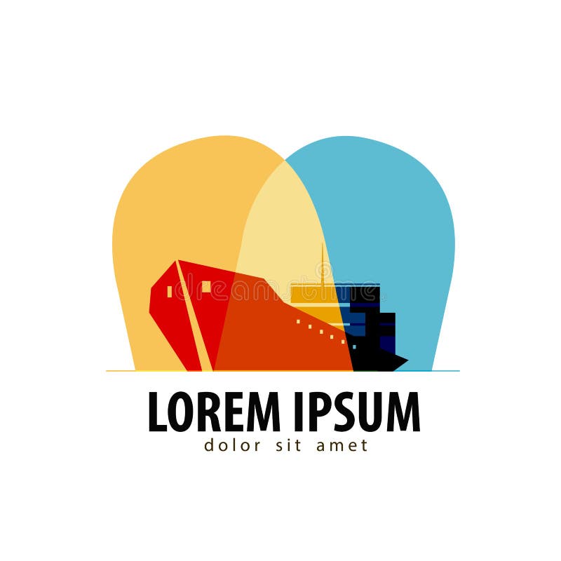 Ship Vector Logo Design Template. Delivery or Stock Vector ...
