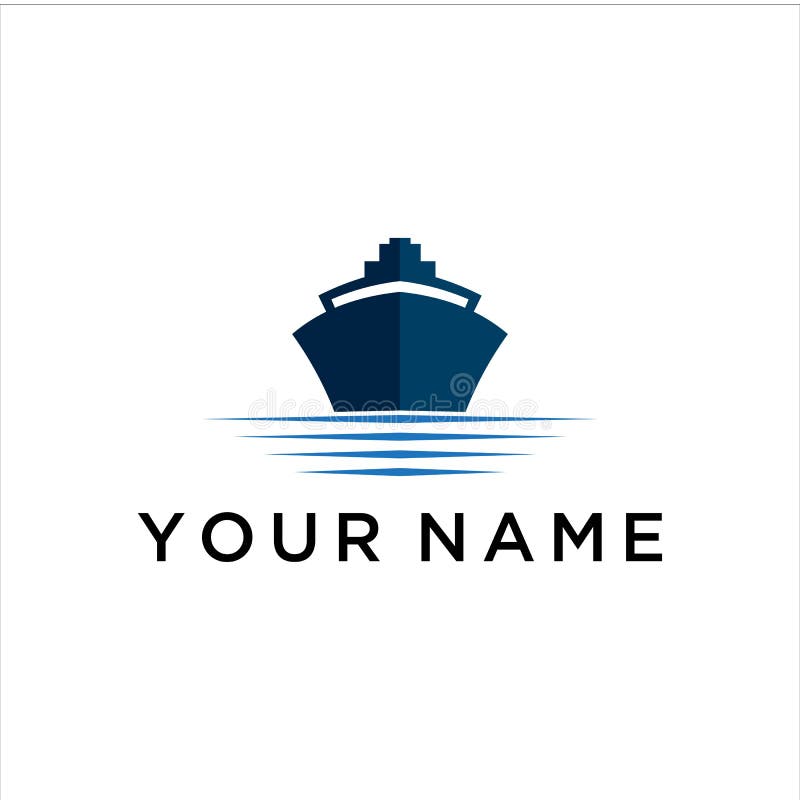 Ship Vector Logo Graphic Abstract Modern Stock Vector - Illustration of ...
