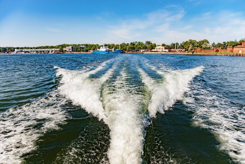 Ship wake on water stock image. Image of ship, splash - 78979401