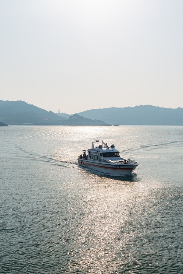 Ship Was Approaching the Nangan Fuao Harbor Editorial Photo - Image of ...