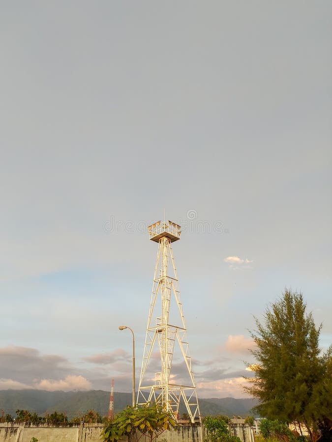 Ship Watchtower Under the Blue Sky Stock Image - Image of watchtower ...