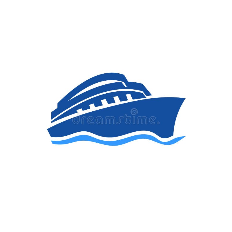 Ship and Wave Logo Design Stock Illustration Stock Vector ...