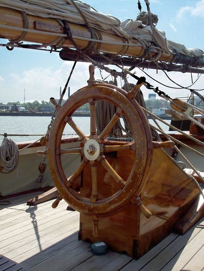 Ship Wheel stock photo. Image of harbor, transportation - 2543574