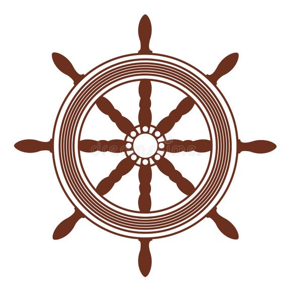 Nautical Pilot Wheel Stock Illustrations – 398 Nautical Pilot Wheel ...