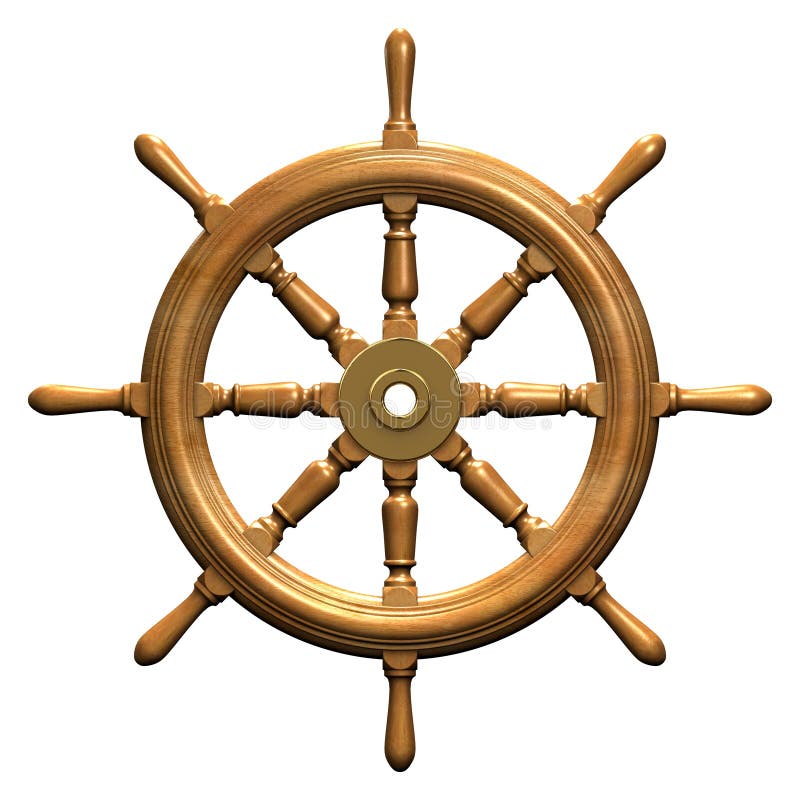 Ship wheel stock illustration. Illustration of abstract - 931079