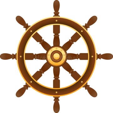 Nautical Pilot Wheel Stock Illustrations – 403 Nautical Pilot Wheel ...