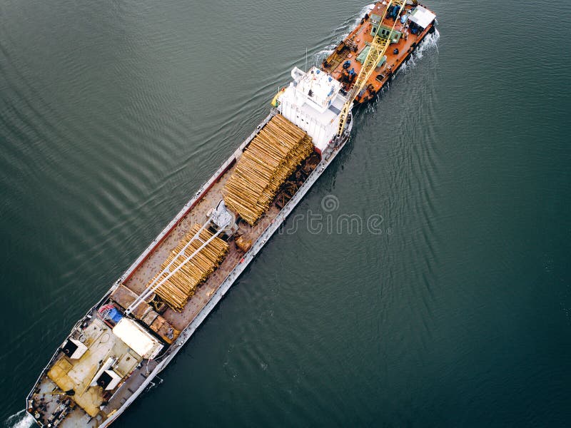 Ship wood export stock image. Image of lumber, logistic - 100615501