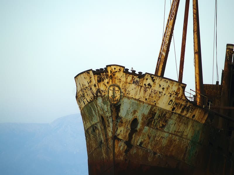 Ship wreck M/V Dimitrios stock photo. Image of summer - 29701908