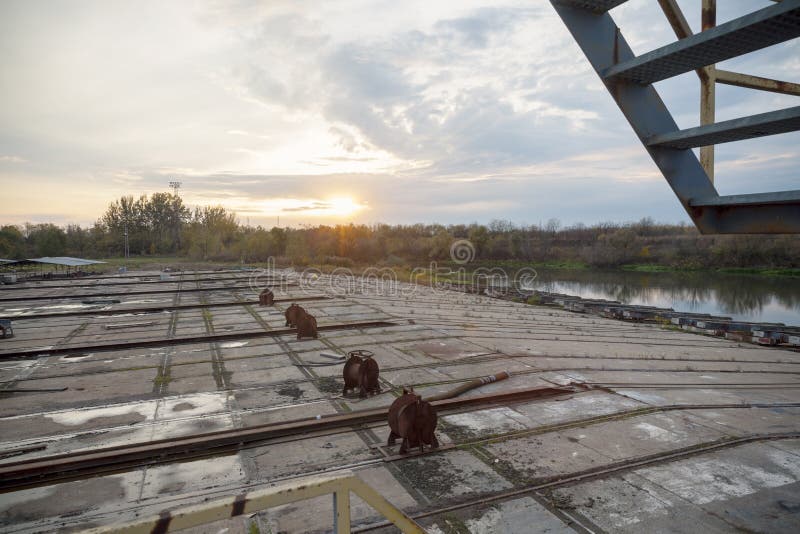 Ship yard with rusty ship stock image. Image of hull - 165387805