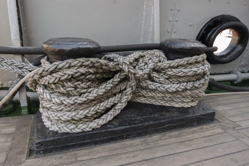 Bitts on ship deck stock image. Image of maritime, post - 68106677