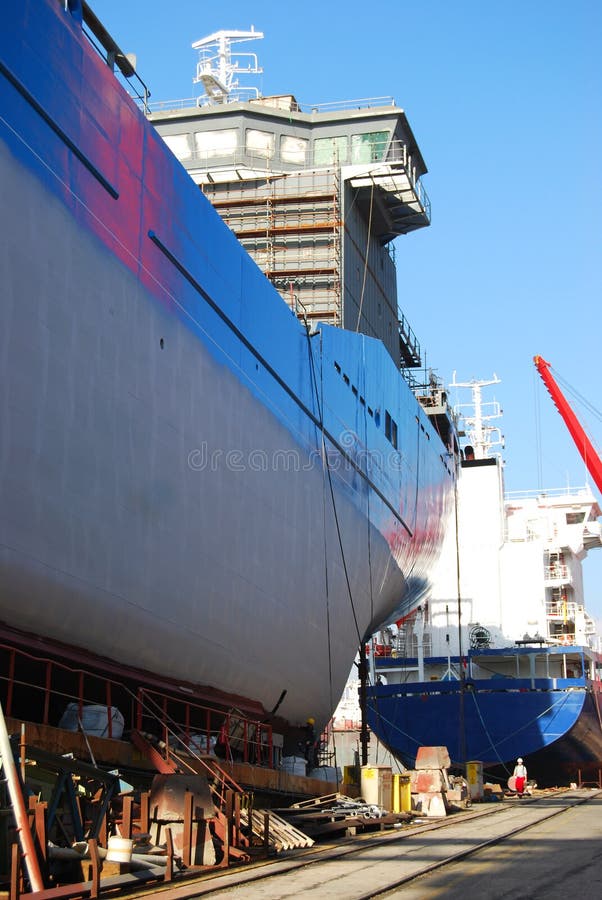 Ship building stock photo. Image of harbor, nautical - 36015730