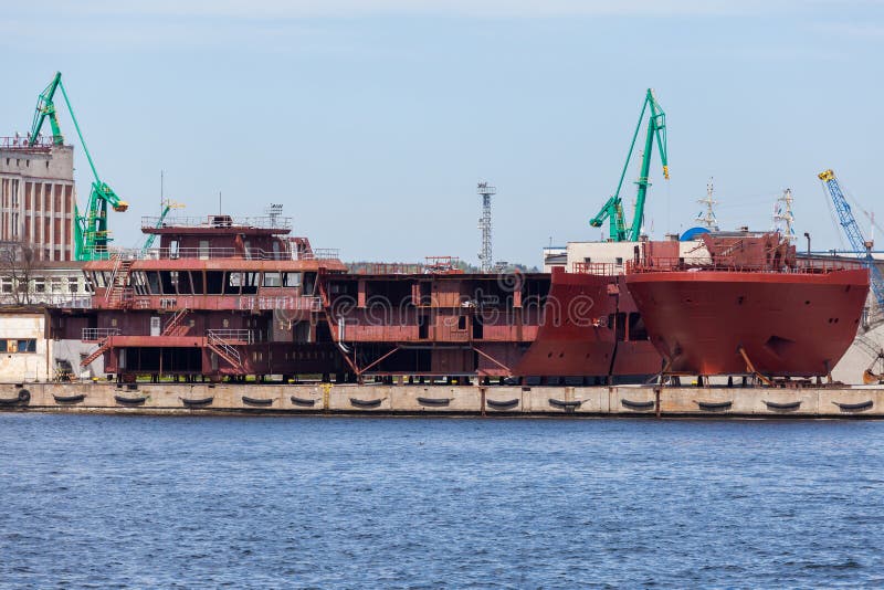 Shipbuilding. Gdynia - Poland. Stock Image - Image of metal, poland ...